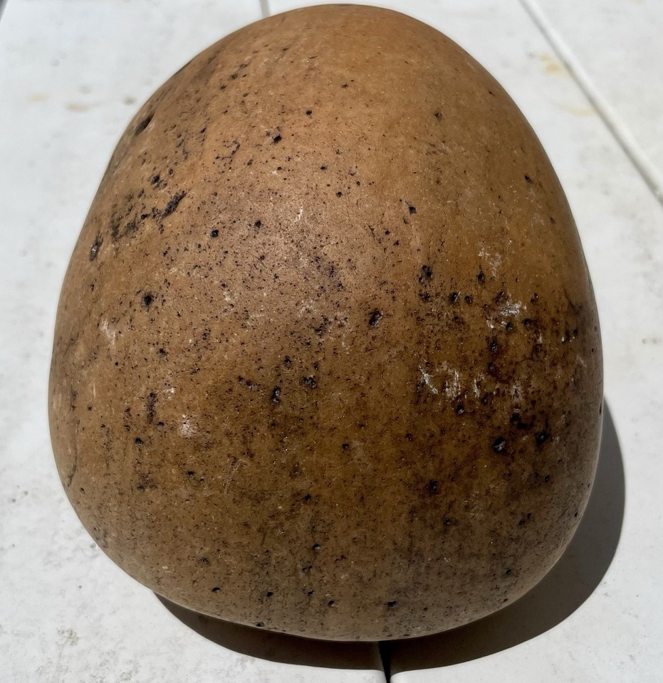 Antique Italian Marble Alabaster Large Potato Stone 18