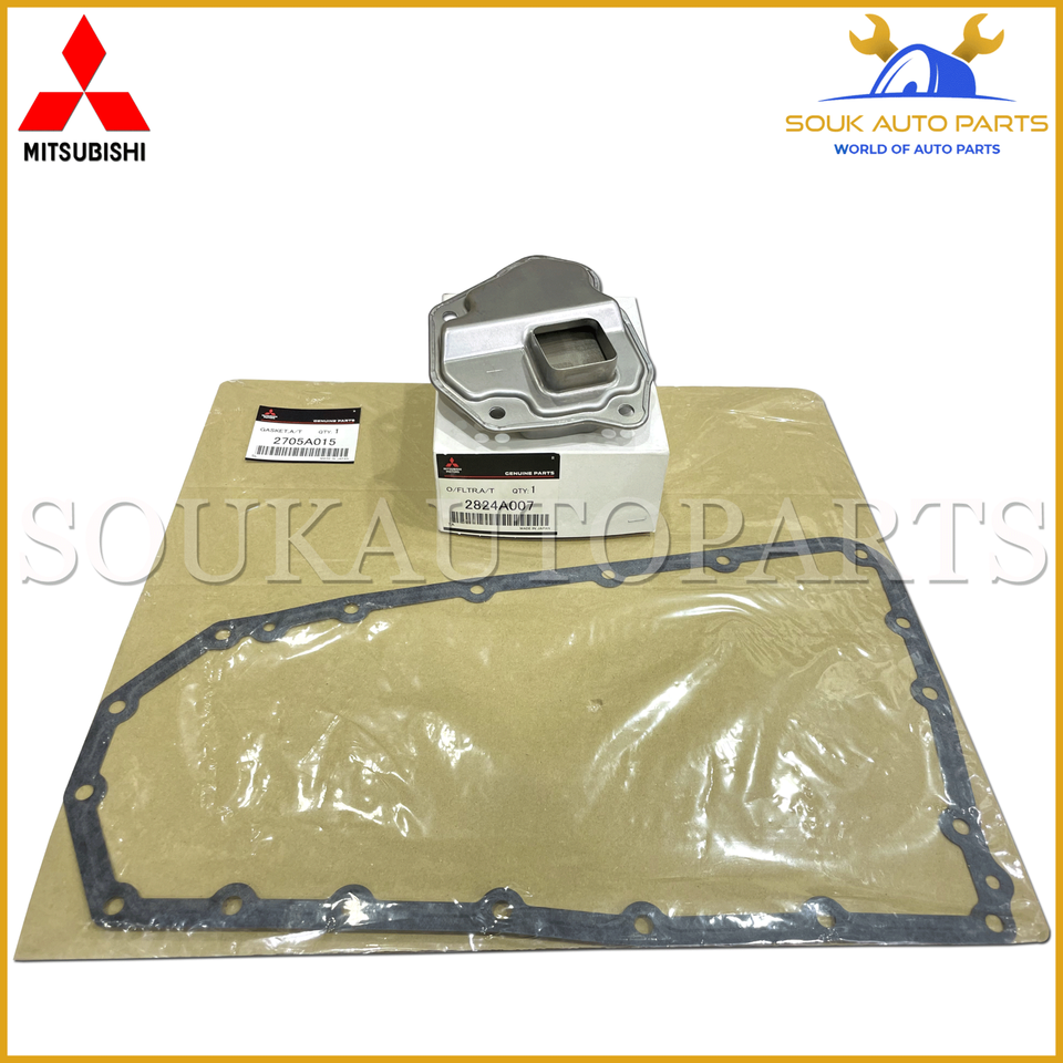 Genuine Mitsubishi OIL FILTER & GASKET (A/T VALVE)(2824A007+2705A015 ...