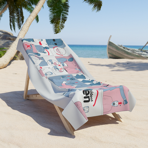 Proper Hand Signal Beach Towel | Resident Alien Beach Towel | Funny ...