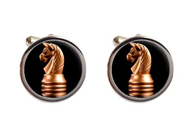 Knight Chess Piece Cufflinks Ideal Wedding Birthday Or Fathers Day Gift ...