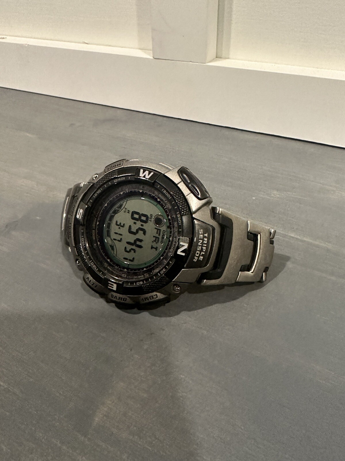@ Casio Mens Pathfinder Atomic Solar Black Watch PAW1500T (watch Only ...