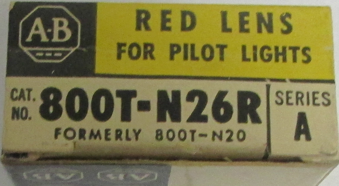 ALLEN BRADLEY 800T N2SR Red Pilot Light Lens | eBay