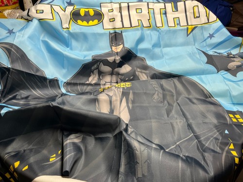 Batman Happy Birthday Banner- Light Blue- 40" x 60" | eBay