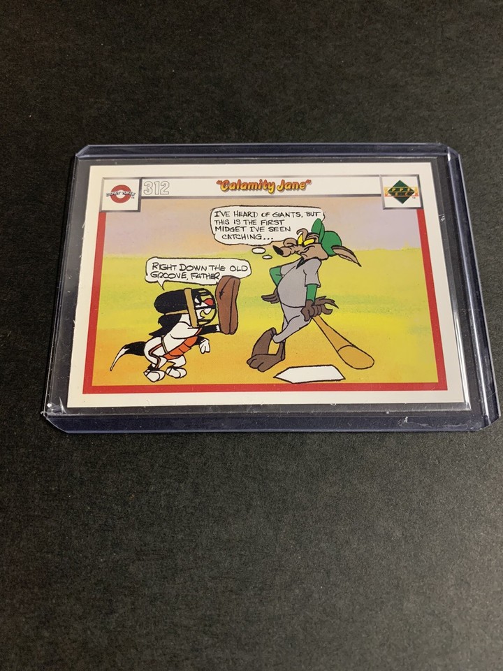1990 UD Baseball Looney Tunes Rare Calamity Jane Card #312 / 321 Double ...