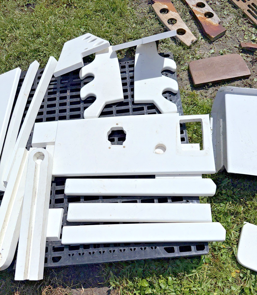 Shamrock 17-20 Ft Teak And Starboard Body Deck Parts Lot Will sell ...