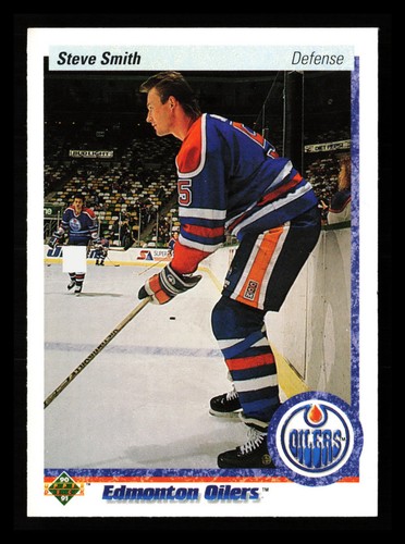 Steve Smith 1990-91 Upper Deck Hockey NHL #148b Edmonton Oilers | eBay
