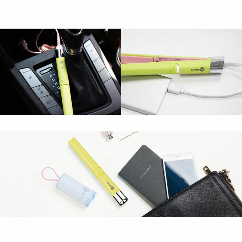 [Unix] Flat Iron Micro USB UCI-A2772 Light Green Mini Ceramic Hair ...