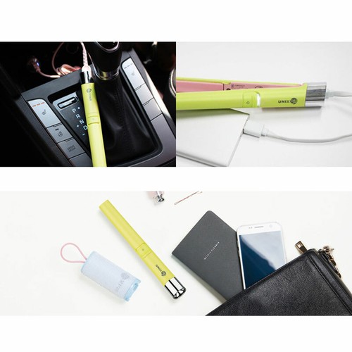 [Unix] Flat Iron Micro USB UCI-A2772 Light Green Mini Ceramic Hair ...
