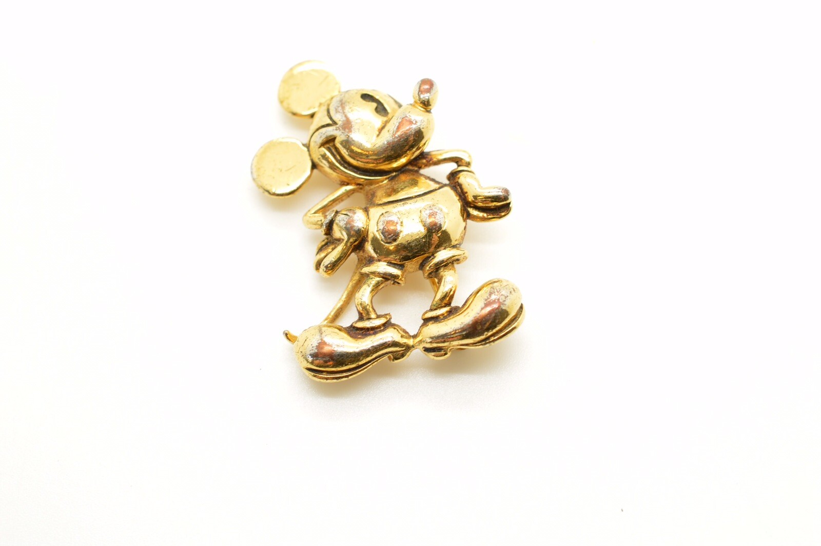 Vintage Disney Mickey Mouse Pin Brooch Napier Gold To… - Gem