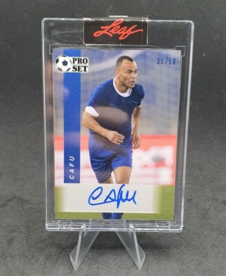 Cafu 2022 Leaf Pro Set SP Blue Auto Autograph /50 | eBay Australia