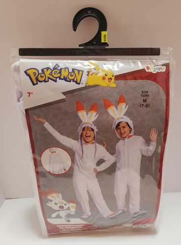 Pokemon Scorbunny Child Medium M 7-8 Disguise Halloween Costume Cosplay ...