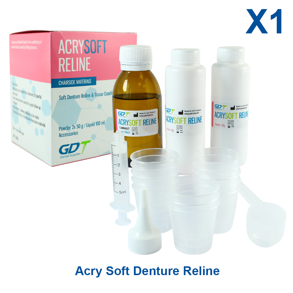 Dental Acry Soft Denture Reline & Tissue Conditioner Self Cure ...