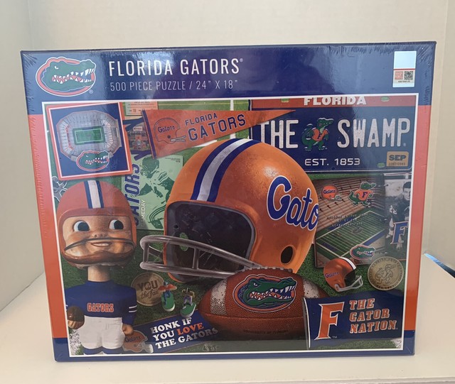 Florida Gators Football Puzzle 500 PC 24x18 The Swamp OFCL LIC Colgte ...