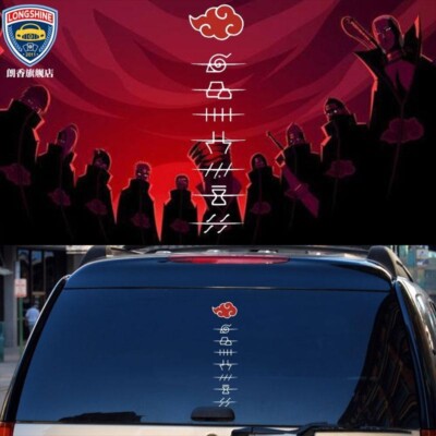 Naruto Akatsuki Car Decal Spine Sticker | eBay