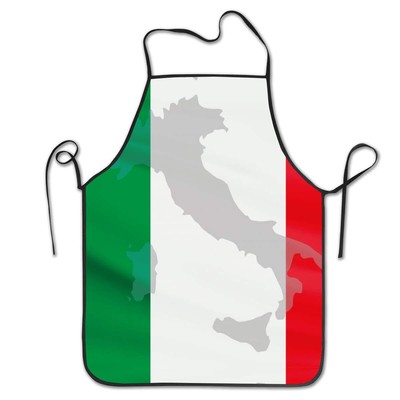 Italy Flag Bib Apron Washable Unisex Cooking Kitchen Aprons with ...