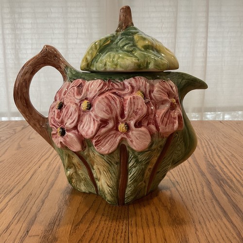 Ceramiche di Bassano Pink Flower Tea Pot Hand Made In Italy Marked Art ...