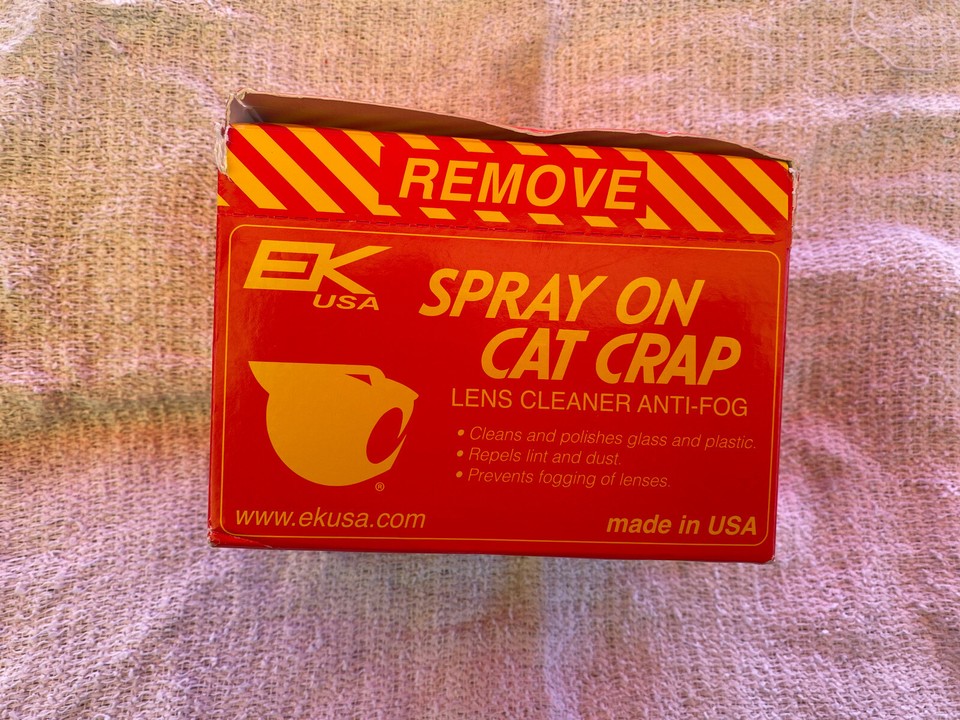 CAT CRAP Anti-Fog Lens Cleaner Spray 1oz 15/PK Display | Made in USA ...