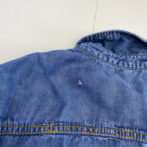 Spense Womans Size 8 Blue Denim Jean Pocket Long Sleeve Button Up Dress ...