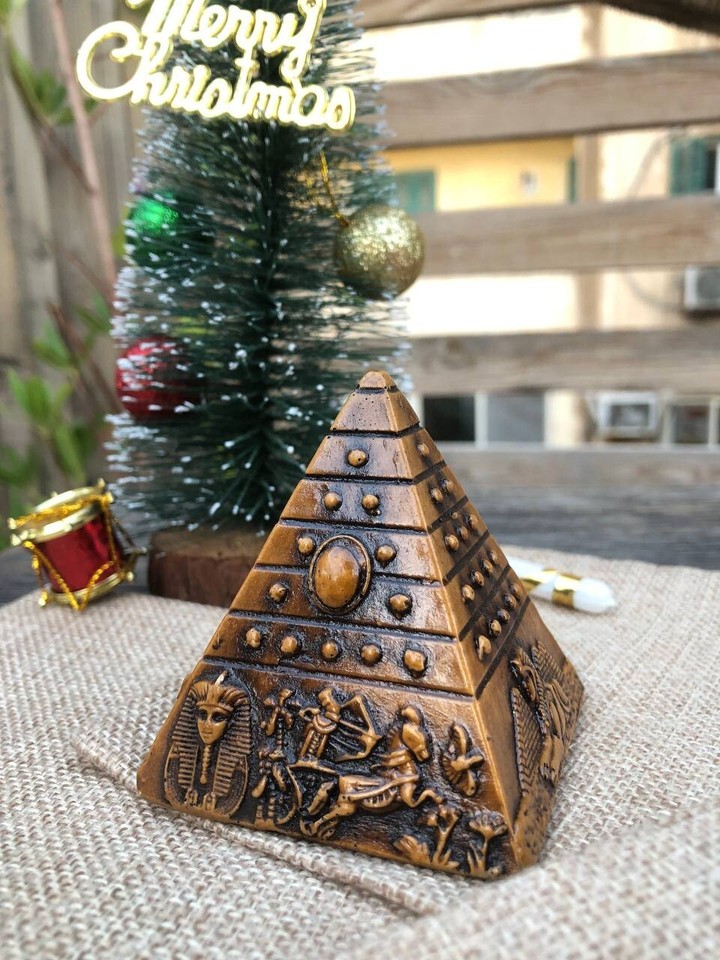 3 Amazing Solid Hand Carved of Ancient Egyptian Pyramids.Antique GIFT ...