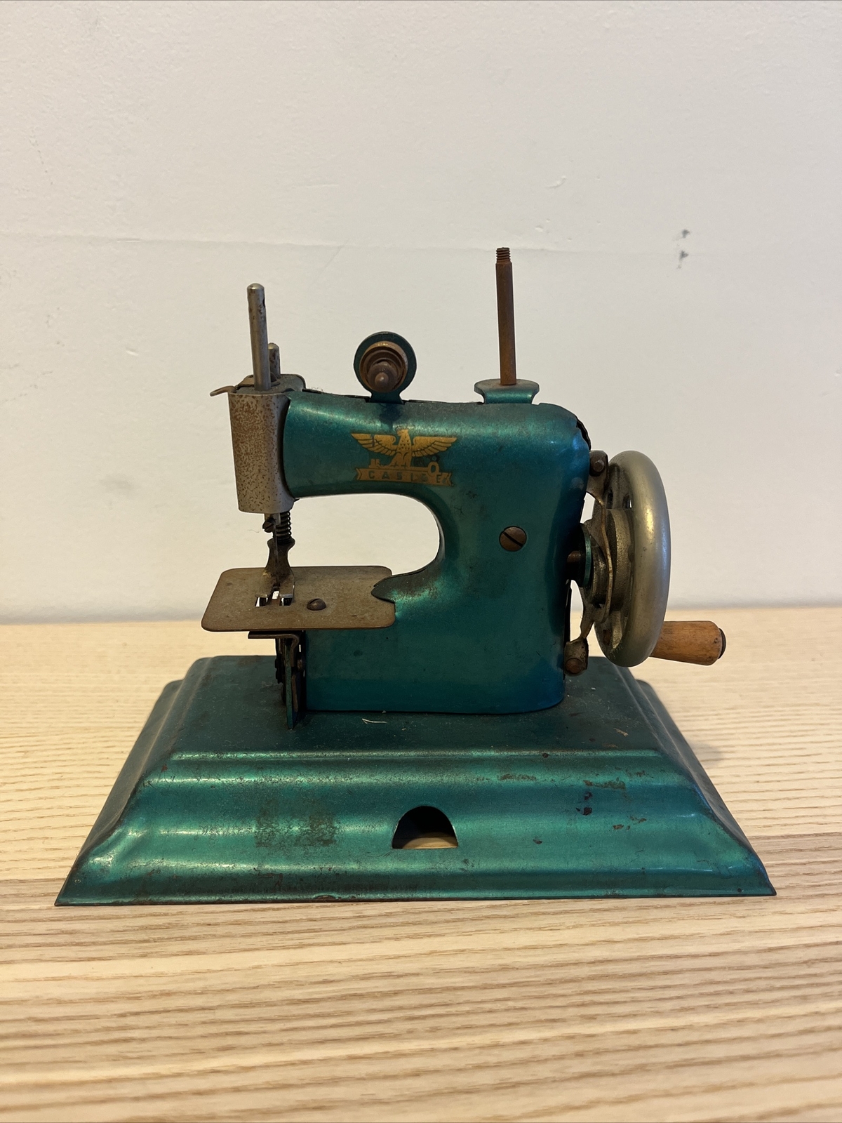 Original Teal Casige Child's Toy Sewing Machine Made in Germany British ...