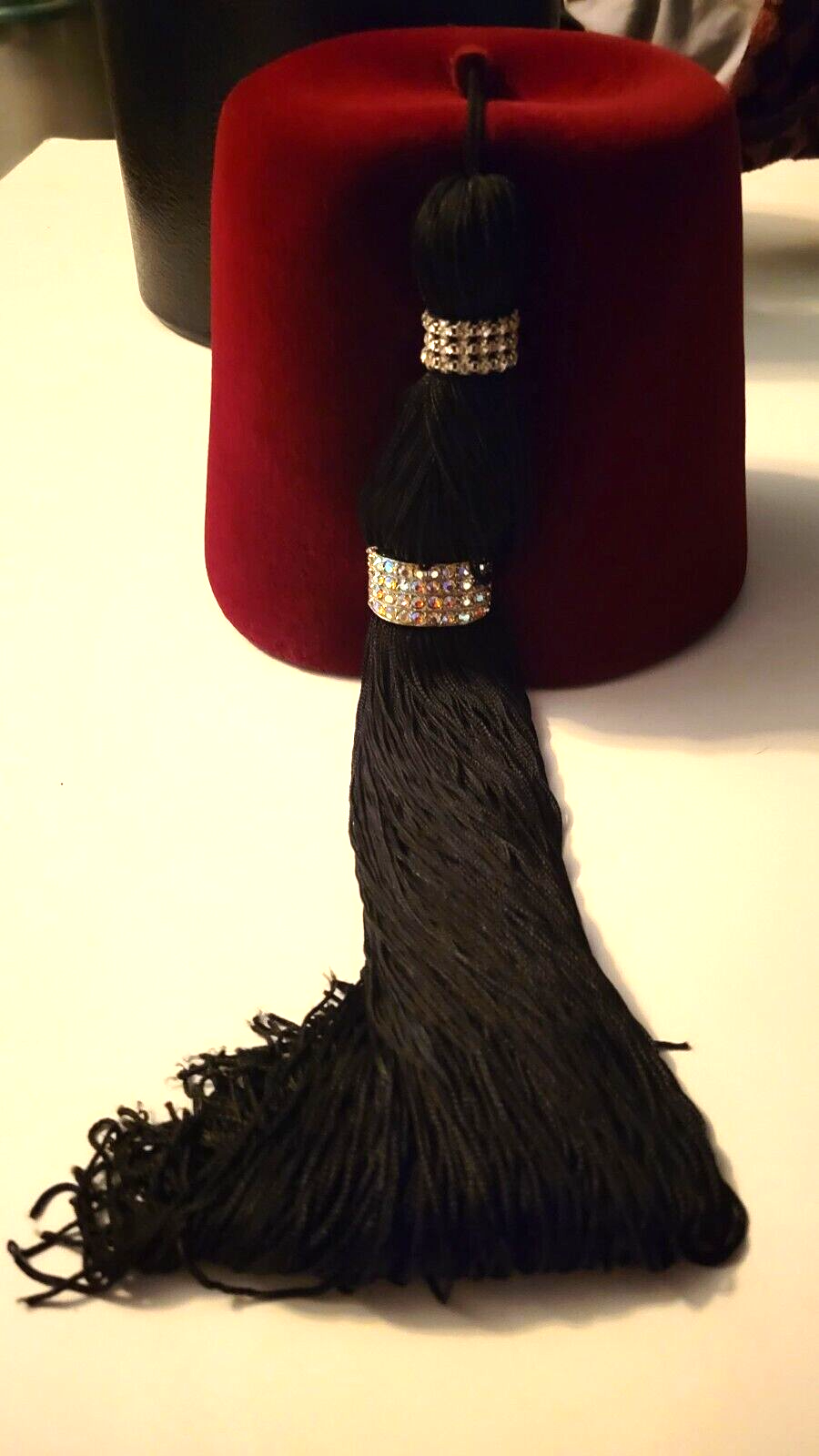 Aleppo Masonic Shriners Burgundy Wool Fez Hat Size 7 1/2” Freemasons ...