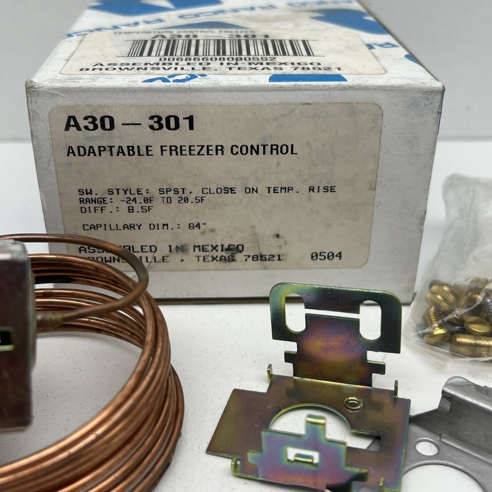 Ranco A30-301 Adaptable Freezer Temperature Control SPST -21.5F to 19 ...