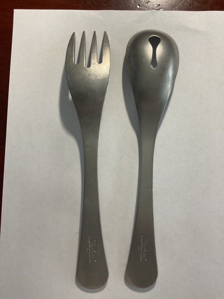 2pc Serving Meat Fork, Spoon, Slotted Spoon Robert Welch PENDULUM 18/10 ...