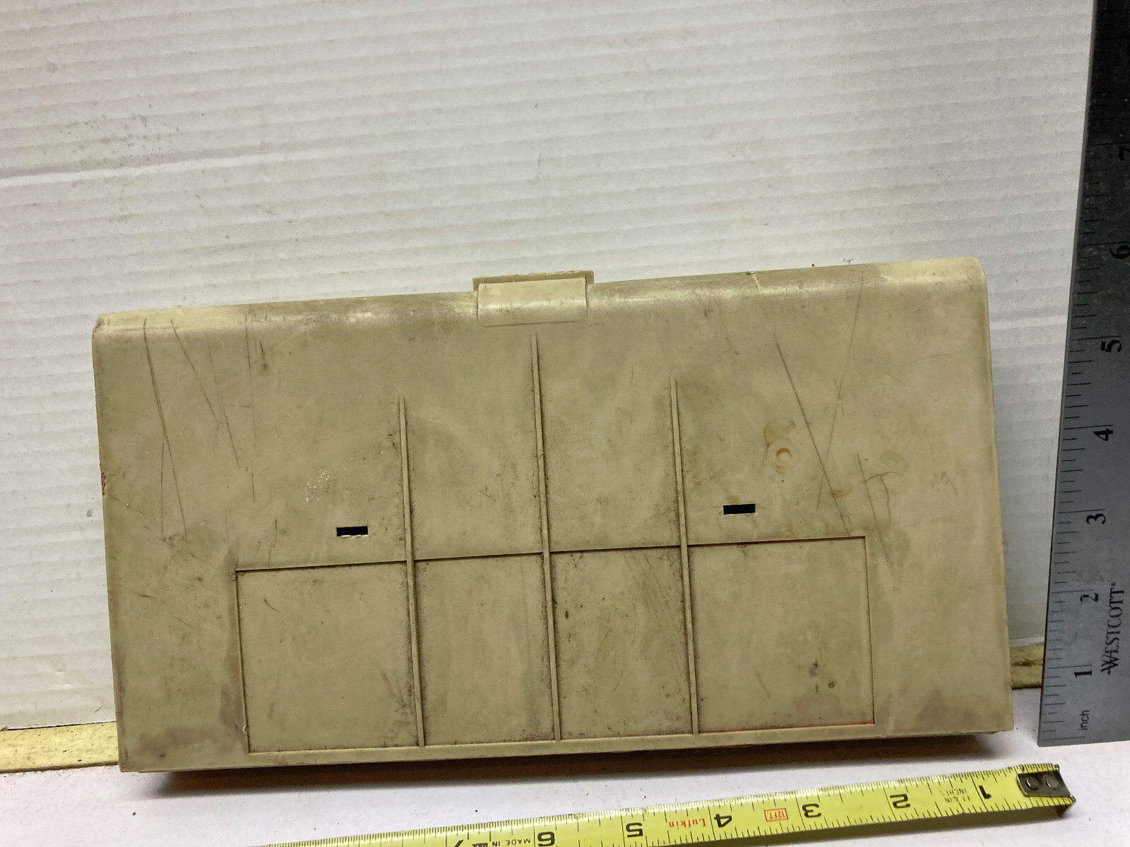 Tyco slot car tool box with tires and track pins and connectors.,used ...