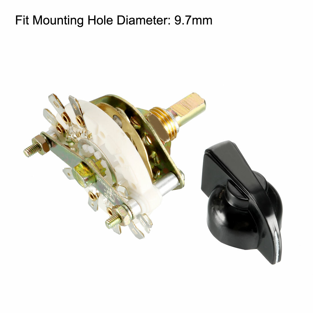 1P8T 1 Pole 8 Position 1 Deck Band Channel Rotary Switch Selector with ...