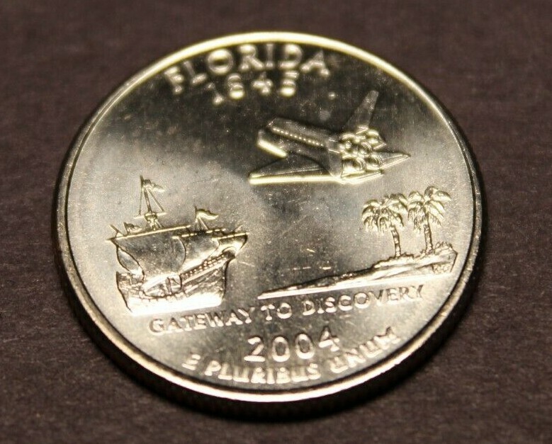 Florida Gateway to Discovery Space Shuttle State Quarter 2004 D Coin | eBay
