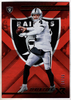 Derek Carr 2018 Panini XR Orange /99 | eBay