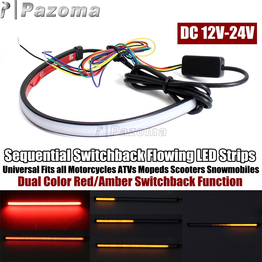 LED Taillight Brake/Turn Signal Light Strip Tubes Universal For ...