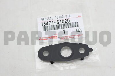 1547151020 Genuine Toyota GASKET, TURBO OIL INLET 15471-51020 | eBay