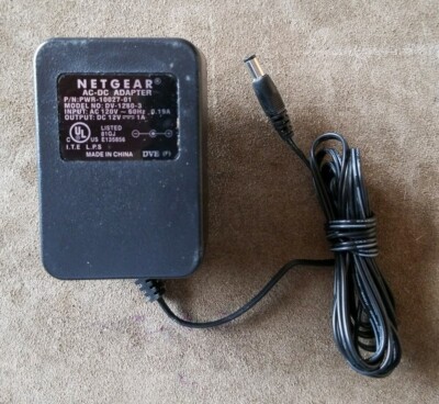 Genuine NETGEAR PWR-10027-01 AC-DC Adapter Power Supply 12V DC 1A AMP ...