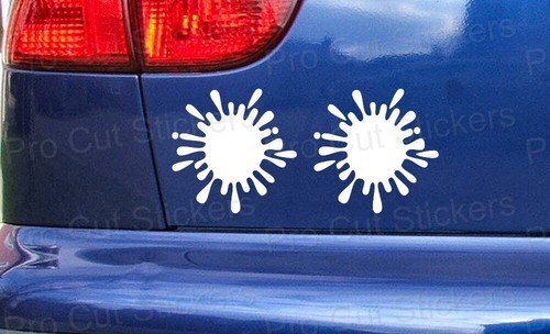 Paint Splat Small - Large Custom Car Wall Art Vinyl Die Cut Stickers ...