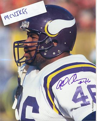 Alfred Anderson Minnesota Vikings Autographed Signed 8x10 Photo COA ...
