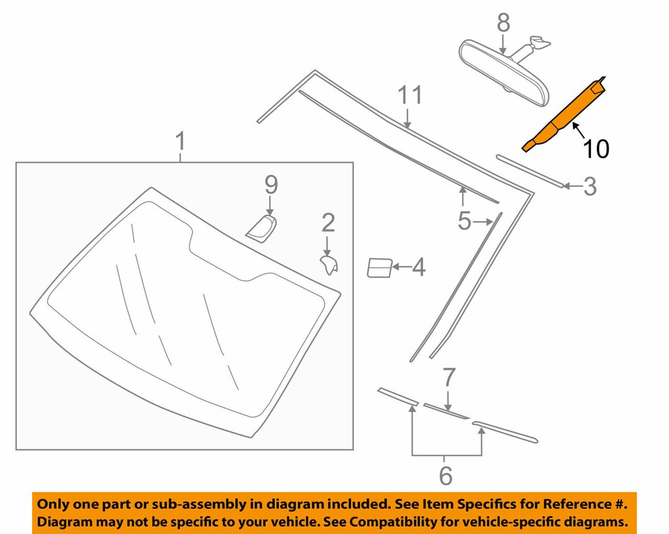 Subaru Auto Dimming Mirror Harness Cover Cap H501SXA130 Genuine Oem ...