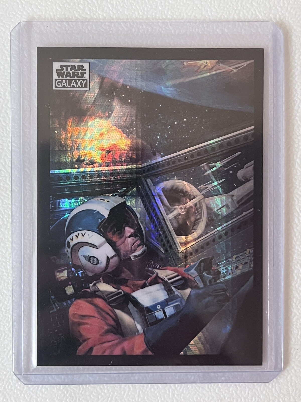 2022 Chrome Star Wars Galaxy Base Refractor #72 Wedge Antilles in ...