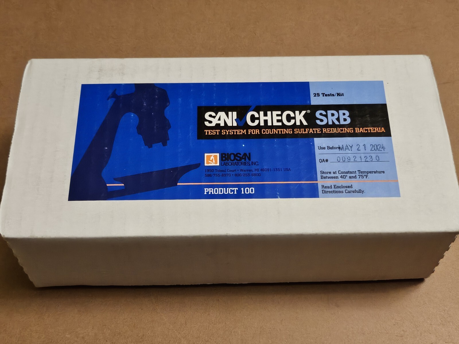 (25 Tests/Kit) SANI CHECK SRB Sulfate Reducing Bacteria Test Kit Exp ...