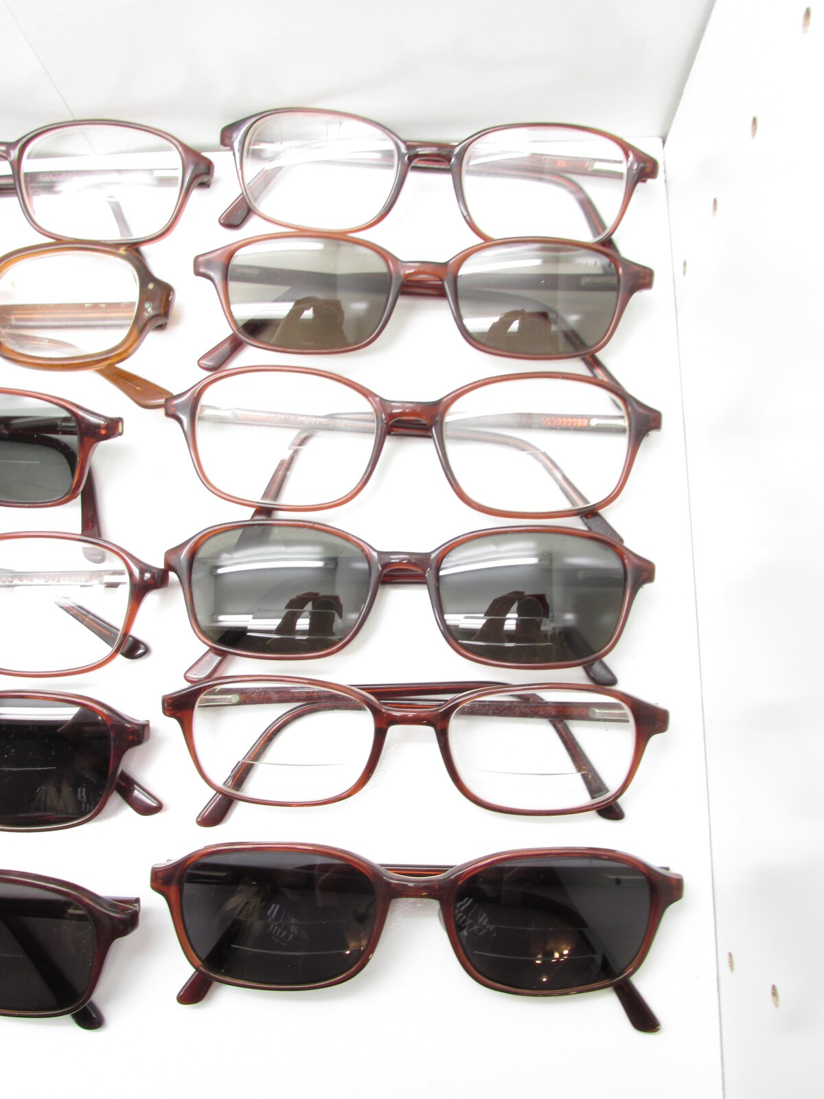 SET of 25 VINTAGE ROMCO MILITARY R-5A BCG EYEGLASSES FRAMES brown bulk ...