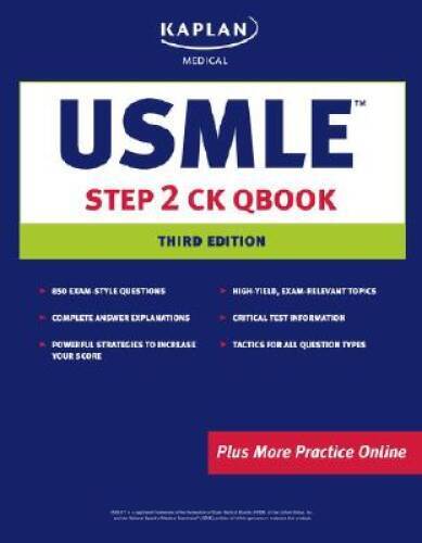 USMLE Step 2 CK Qbook (Kaplan USMLE Qbook) - Paperback By Kaplan ...