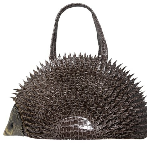 Ladies Croc Effect 3d Hedgehog Shaped Hand Bag Women Spacious Fashion ...