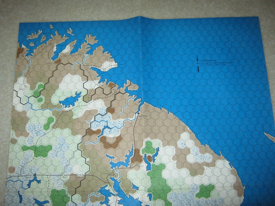 PARTS: GDW Europa Series Map #6A for "Fire in the East" (AH/GDW/SPI) | eBay