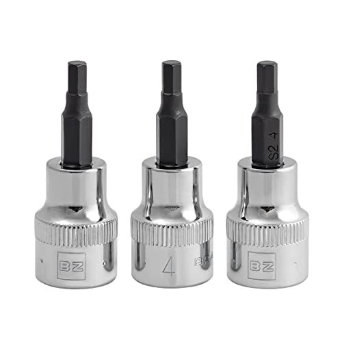 4mm Hex Bit Socket/Allen Driver Three Pack (3/8" Drive, Short) | eBay