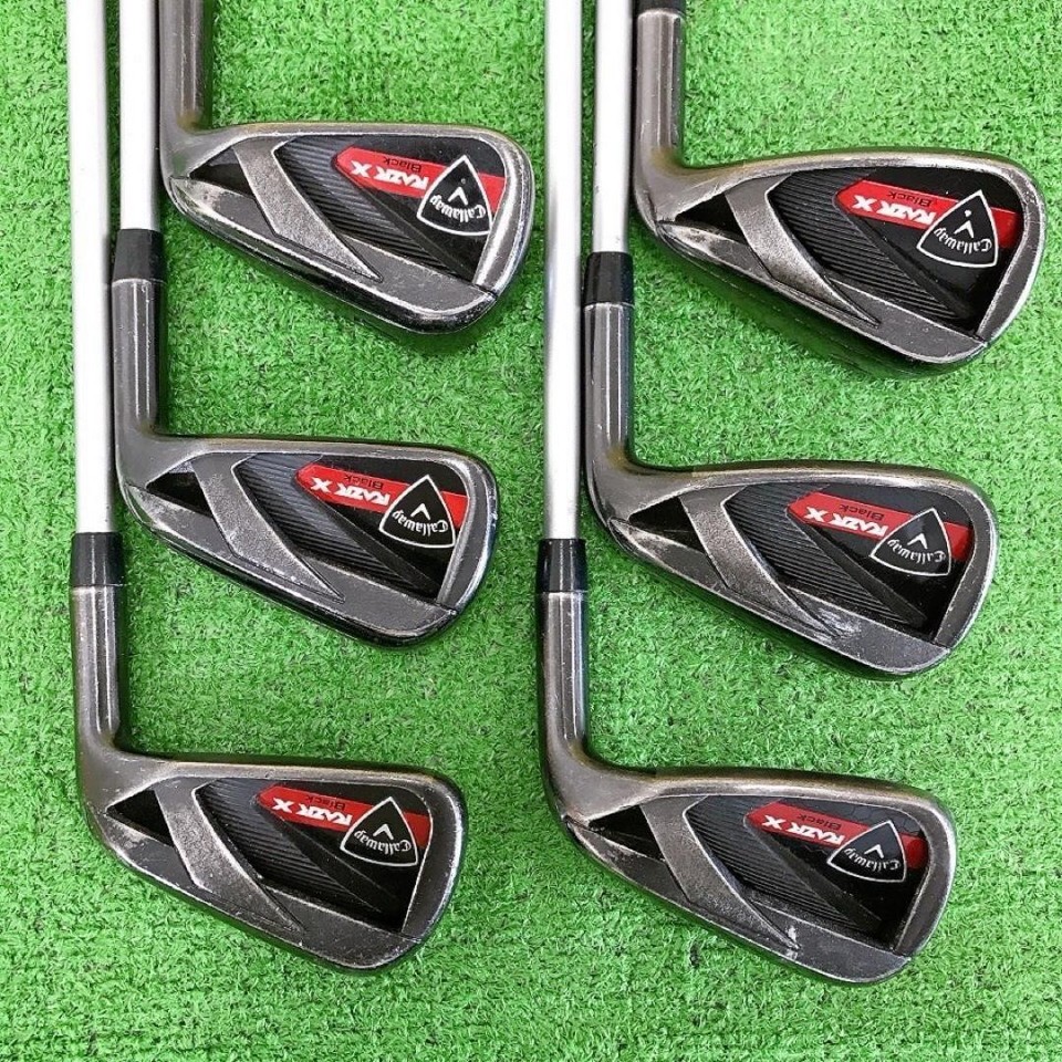 Callaway RAZR X BLACK Iron Set 6pcs 5 6 7 8 9 Pw RAZR X SERIES 65i ...