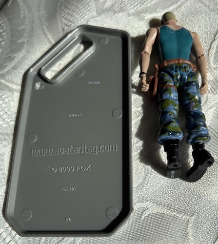 2009 Avatar Movie 4" Col. Miles Quaritch Action Figure Info Card No Gun ...