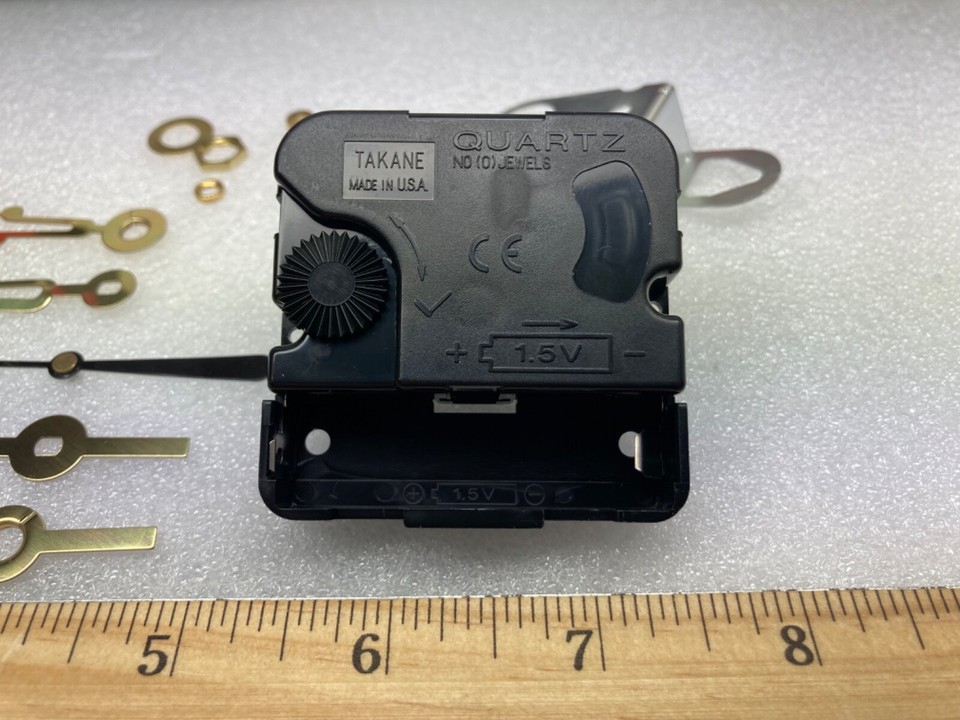 Takane Battery Quartz Clock Movement with Gold hand sets Made in USA | eBay