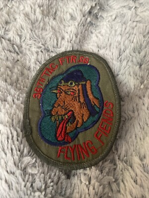 ORIGINAL USAF 36th TFS Flying Fiends Military Patch | eBay