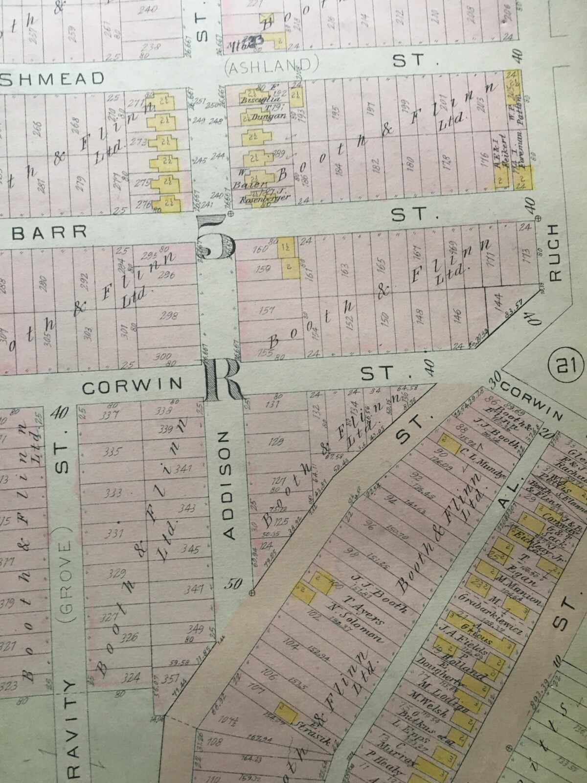 1914 PITTSBURGH PA PASSAVANT HOSPITAL 5TH AV TO REED ST & PRIDE-SOHO ...
