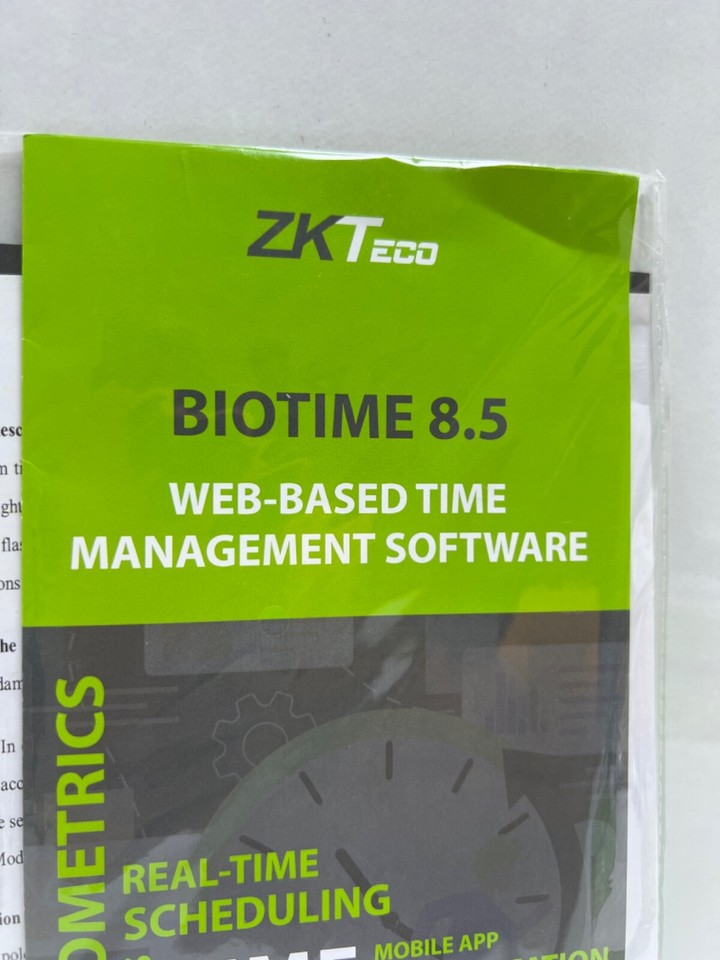ZKTeco BIOTIME 8.5 WEB-Based Time Managment Software | eBay